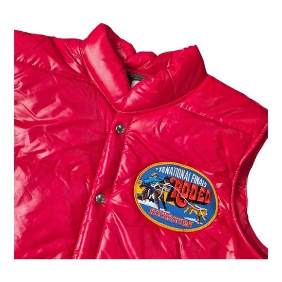 Jackets & Coats | Vtg Swingster Hesston 1978 Rodeo Finals Nfr Puffer ...